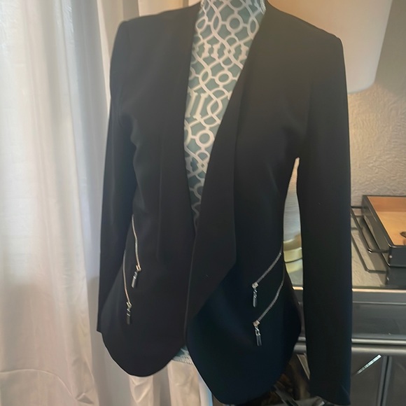 Jackets & Coats | Nice Black Blazer With Zipper Details | Poshmark